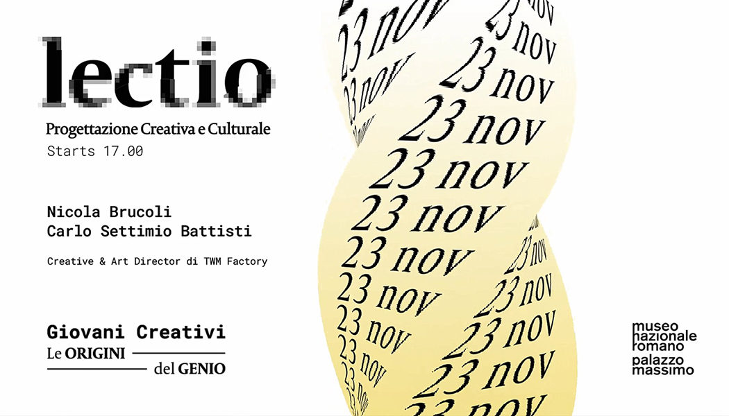 The lectio magistralis of Giovani Creativi - RUFA - Rome University of ...