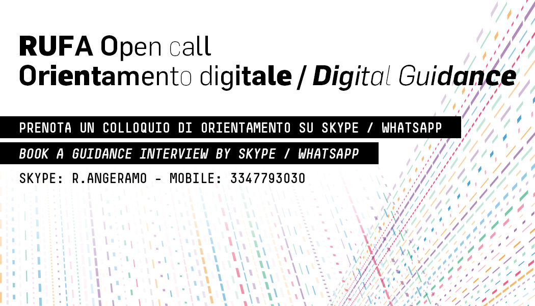 RUFA Open call. Digital guidance. - RUFA - Rome University of Fine Arts